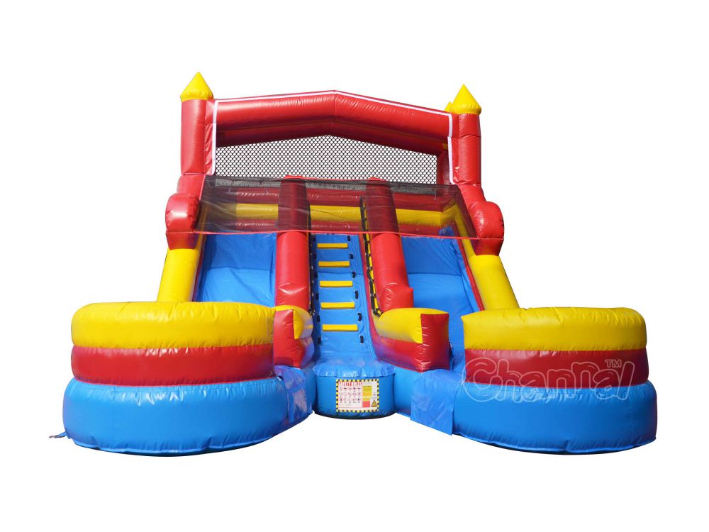 2 Side Slides Inflatable Slide - Channal Inflatables