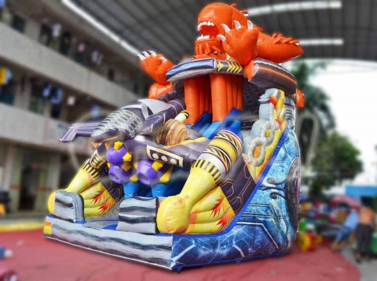 Alien Invasion Inflatable Slide - Channal Inflatables