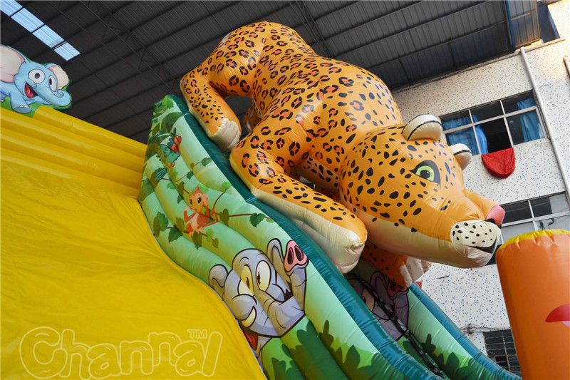 Leopard Inflatable Slide - Channal Inflatables