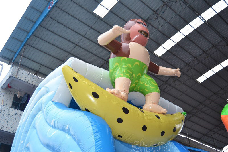 Surfing Theme Inflatable Slide - Channal Inflatables