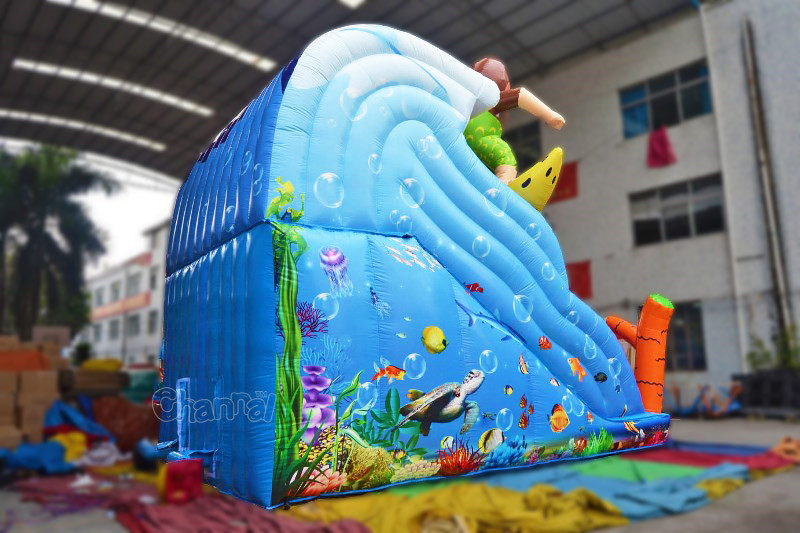 Surfing Theme Inflatable Slide - Channal Inflatables