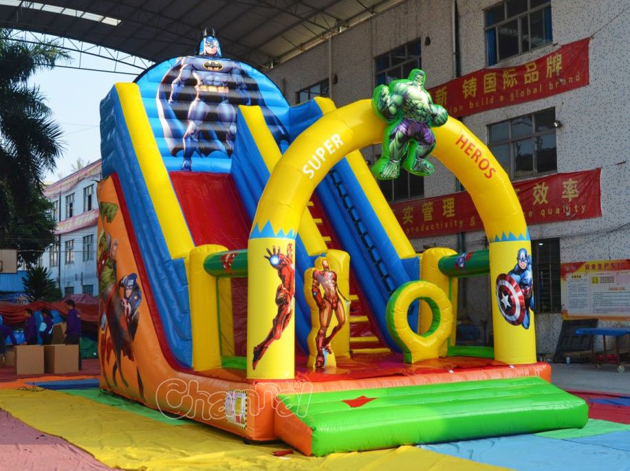 Superhero Inflatable Slide - Channal Inflatables