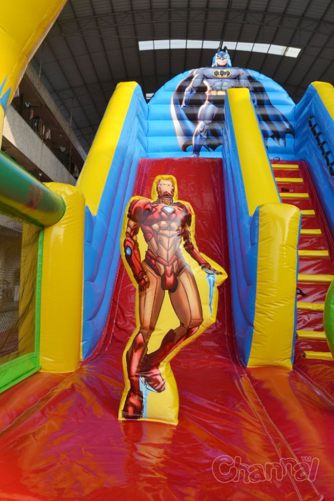 Superhero Inflatable Slide - Channal Inflatables
