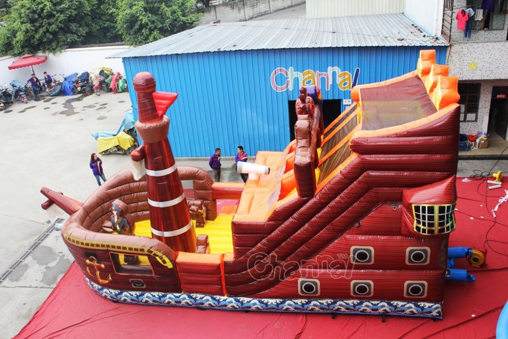 Pirate Ship Inflatable Slide - Channal Inflatables