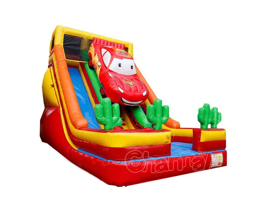 Cars In Desert Inflatable Slide - Channal Inflatables