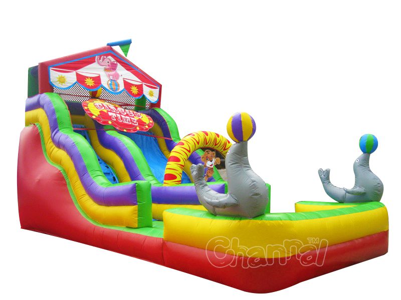 Circus Time Inflatable Slide - Channal Inflatables