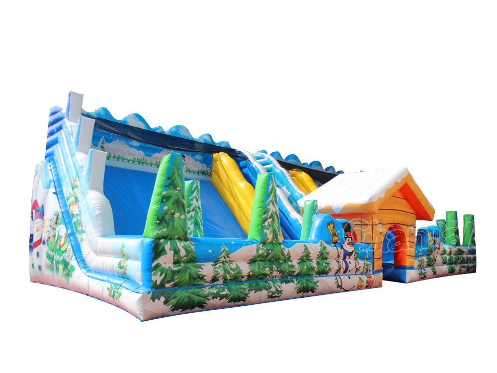 Winter Town Inflatable Slide - Channal Inflatables