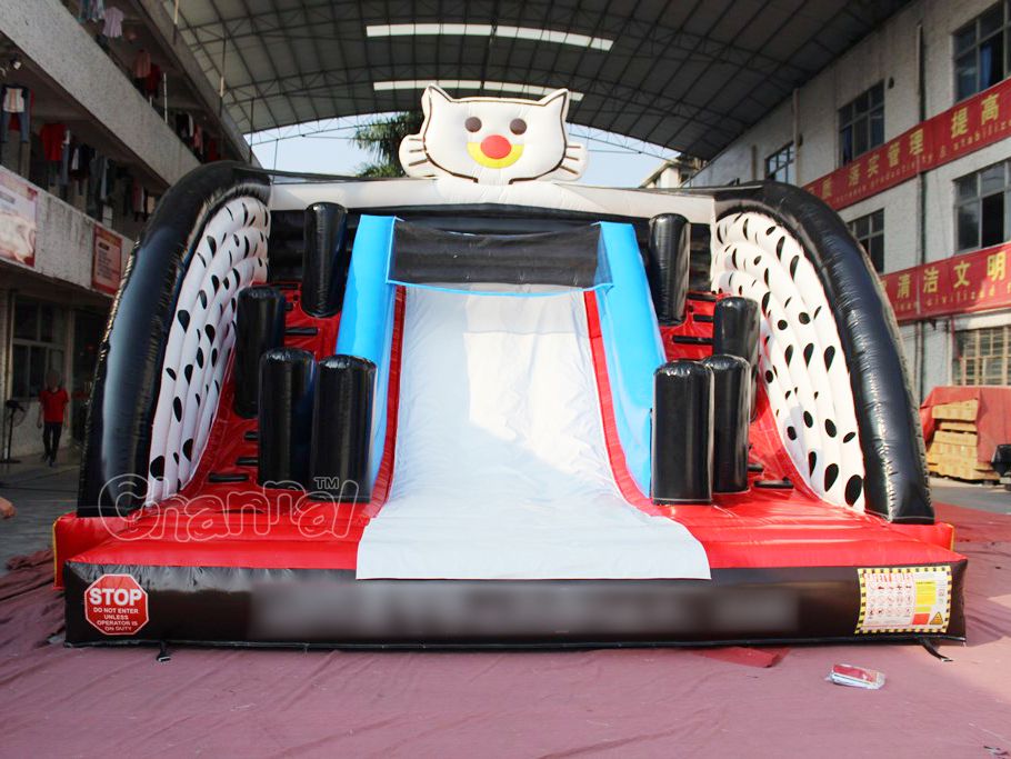 Cat Inflatable Slide - Channal Inflatables