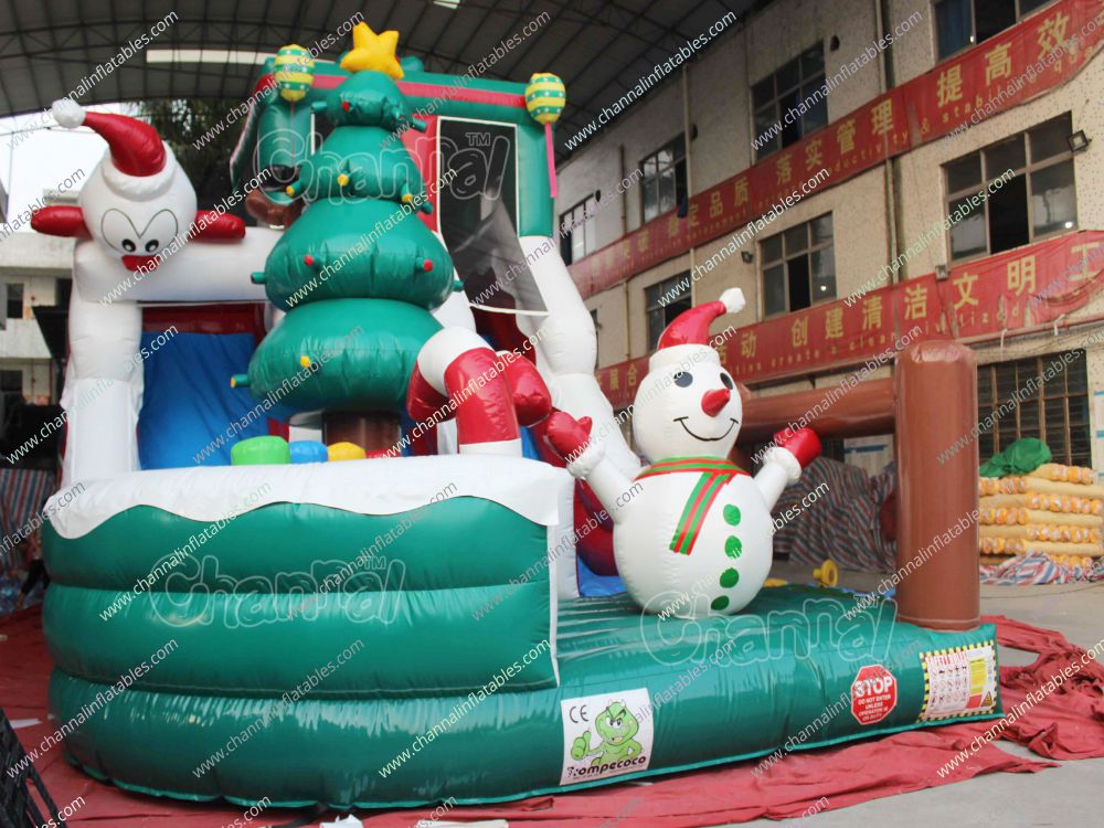 Snowman Inflatable Slide - Channal Inflatables