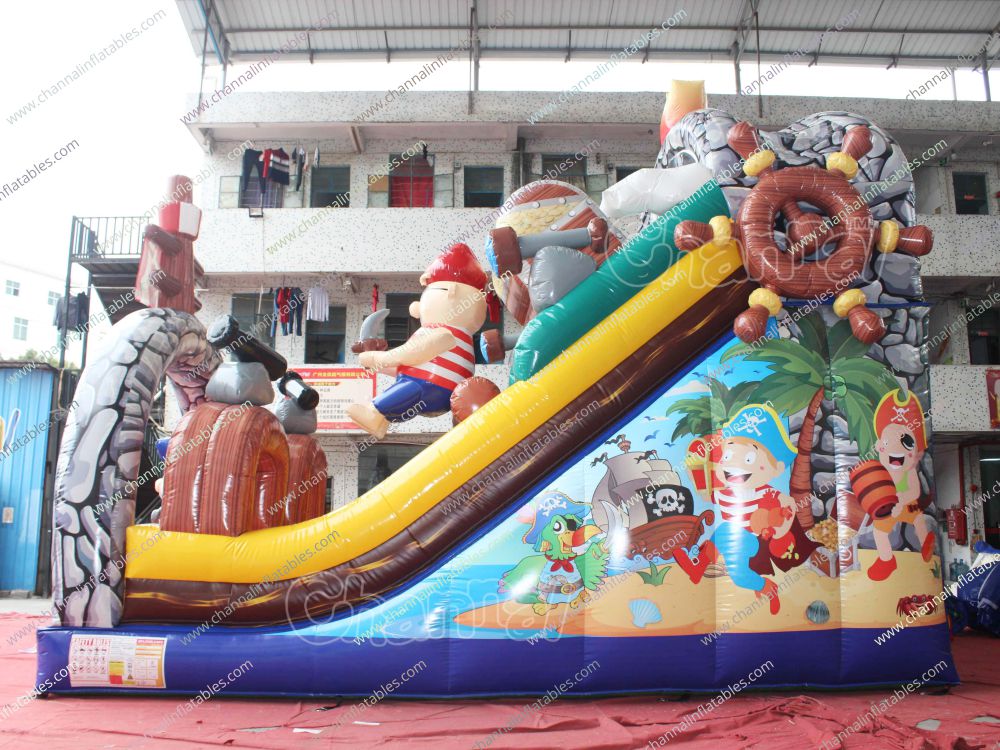 Pirate Treasure Inflatable Slide - Channal Inflatables