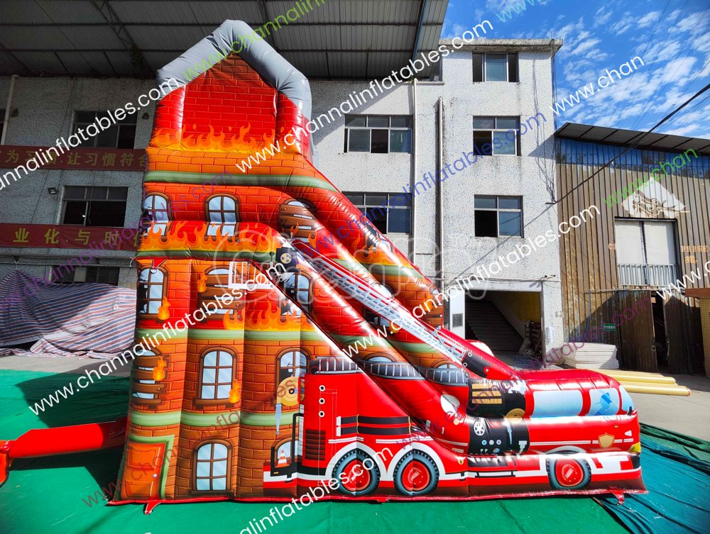 Firefighting Dry Slide - Channal Inflatables