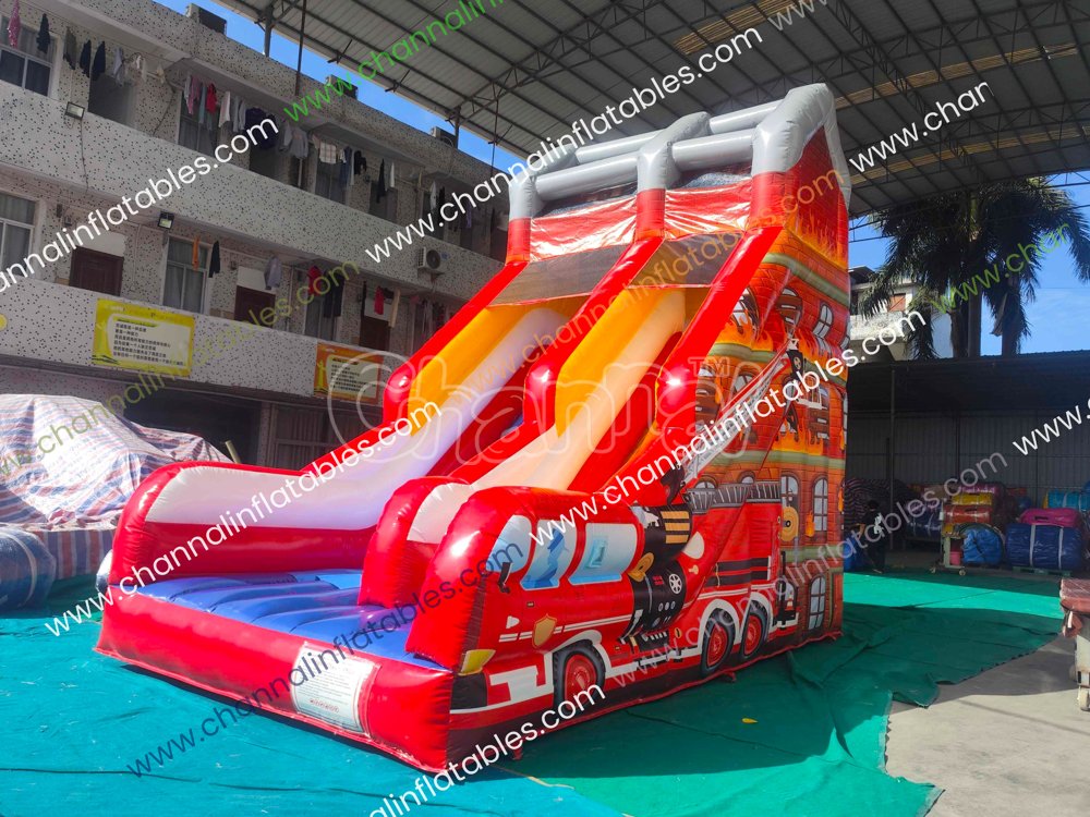 Firefighting Dry Slide - Channal Inflatables