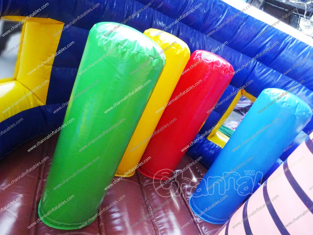Ocean Animals Pirate Ship Inflatable Slide - Channal Inflatables