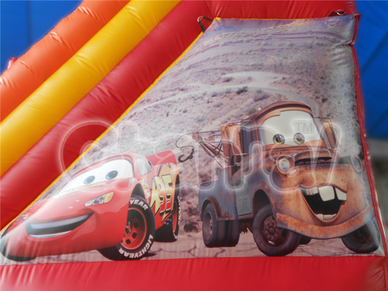 Cars In Desert Inflatable Slide - Channal Inflatables