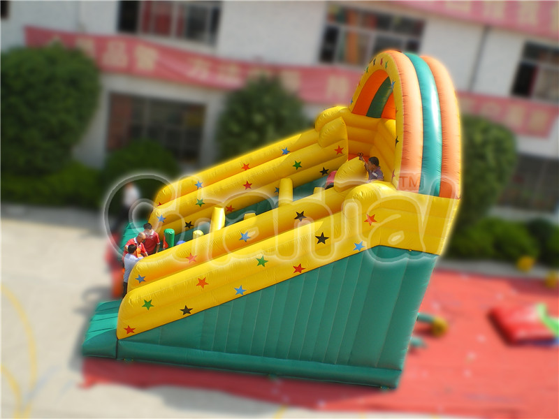 Half Landing Stairs Inflatable Slide - Channal Inflatables