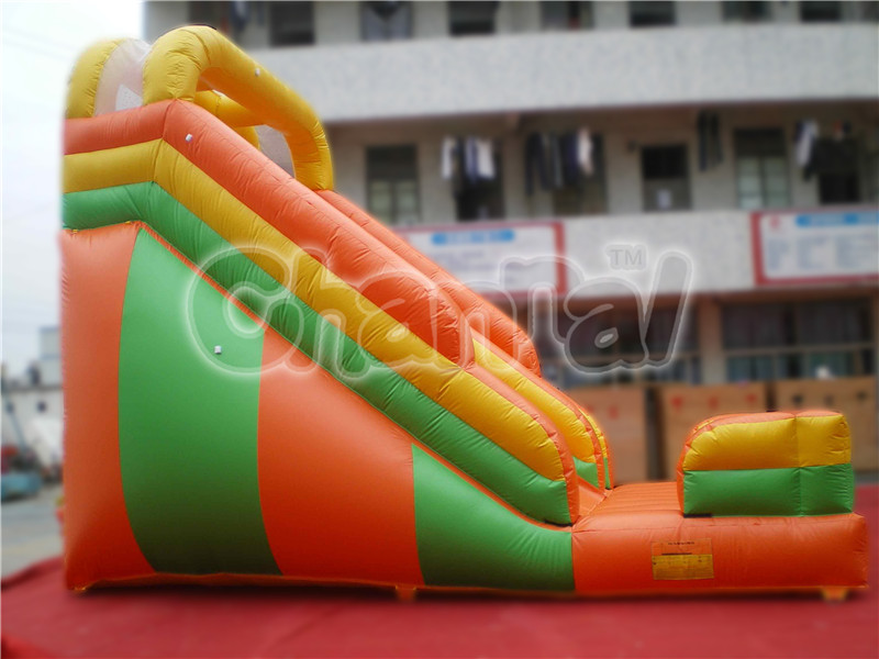 20'H Orange Inflatable Slide - Channal Inflatables