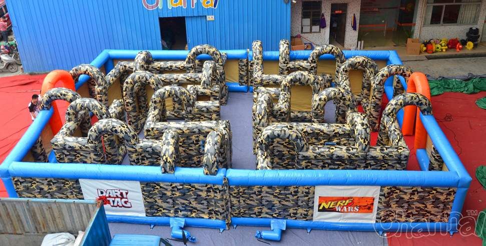 Nerf War Inflatable Maze - Channal Inflatables