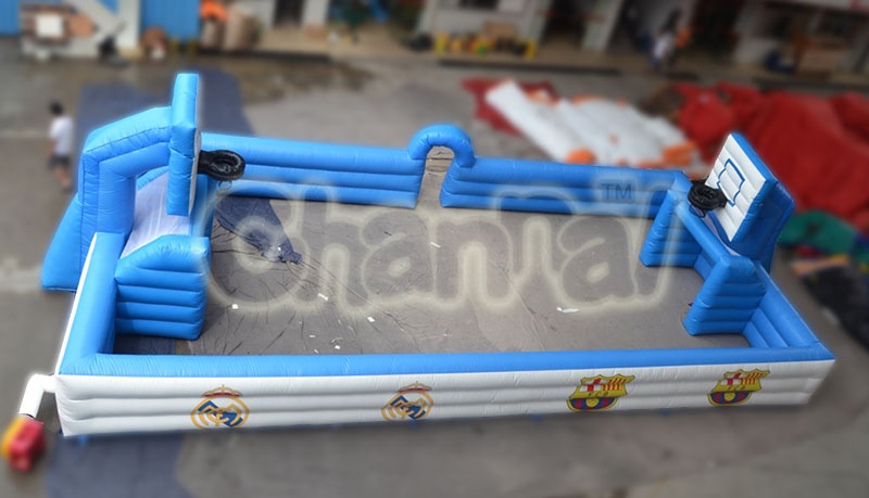 Blue Inflatable Multi Use Sports Field - Channal Inflatables