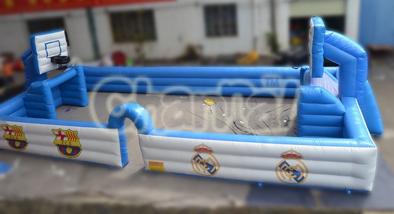 Blue Inflatable Multi Use Sports Field - Channal Inflatables