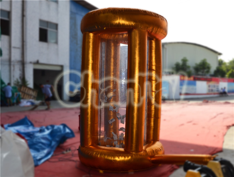 Golden Inflatable Money Machine For Sale - Channal Inflatables