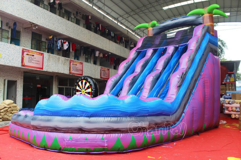 Double Lane Inflatable Water Slide For Sale - Channal Inflatables