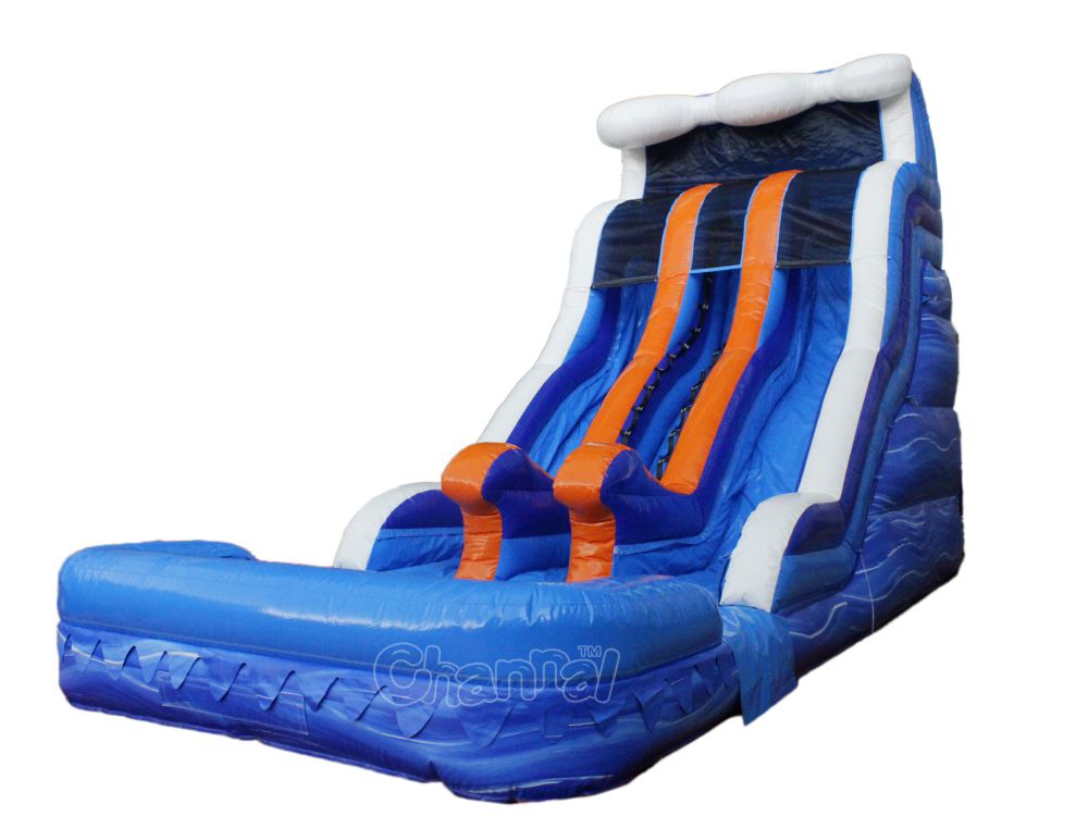 Buy 17 ft Double Water Slide - Channal Inflatables