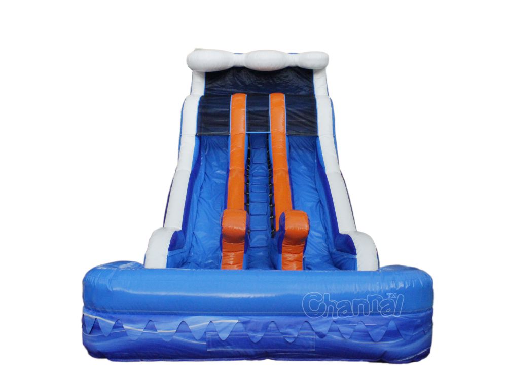 Buy 17 ft Double Water Slide - Channal Inflatables