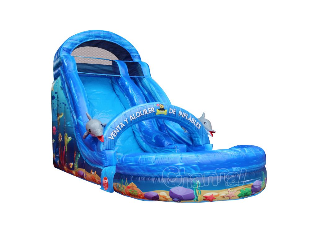 Ocean Theme Water Slide - Channal Inflatables
