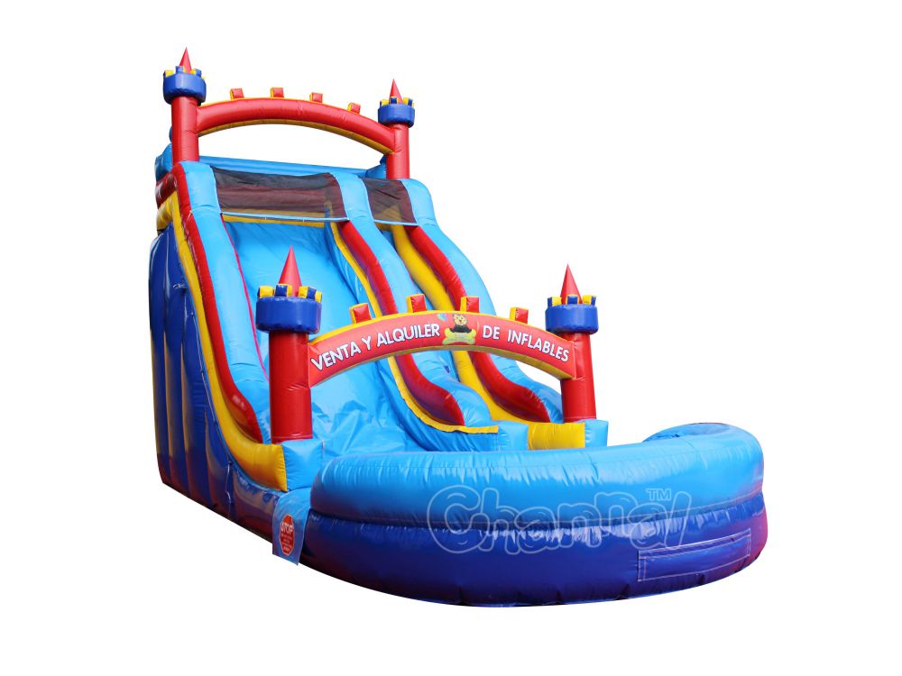Castle Theme Water Slide - Channal Inflatables