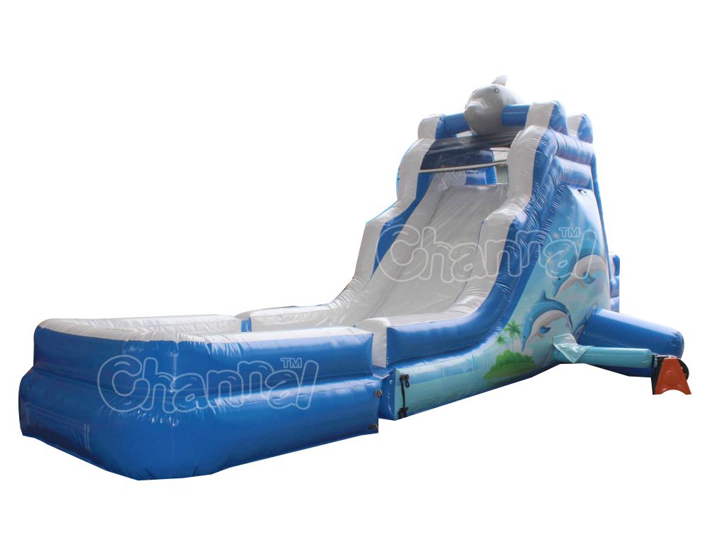 Dolphin Small Water Slide - Channal Inflatables