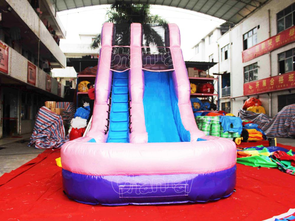 Pink Inflatable Water Slide - Channal Inflatables