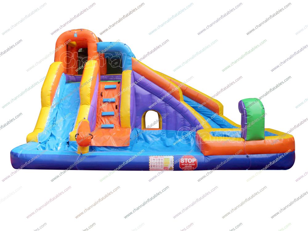 Backyard Water Pool & Slide - Channal Inflatables
