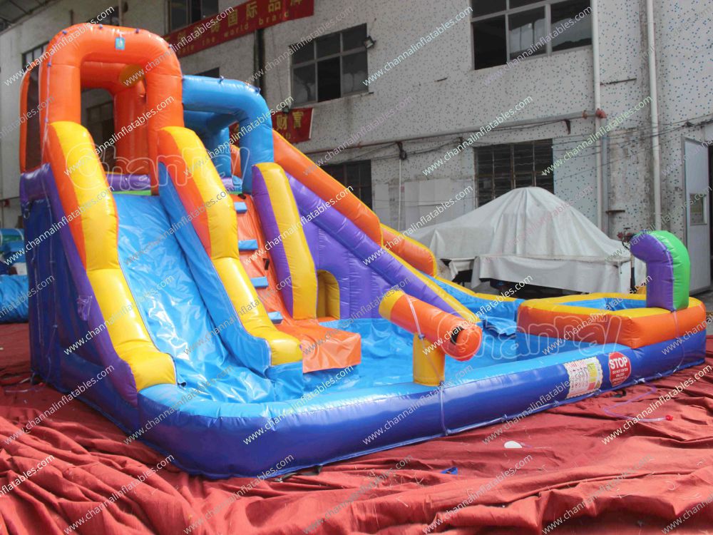 Backyard Water Pool & Slide - Channal Inflatables