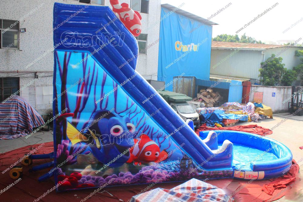 Finding Nemo Inflatable Water Slide - Channal Inflatables