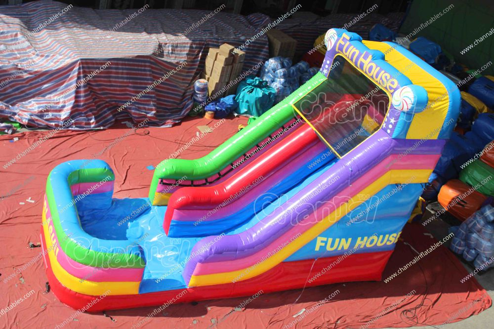 Splash Inflatable Water Slide - Channal Inflatables