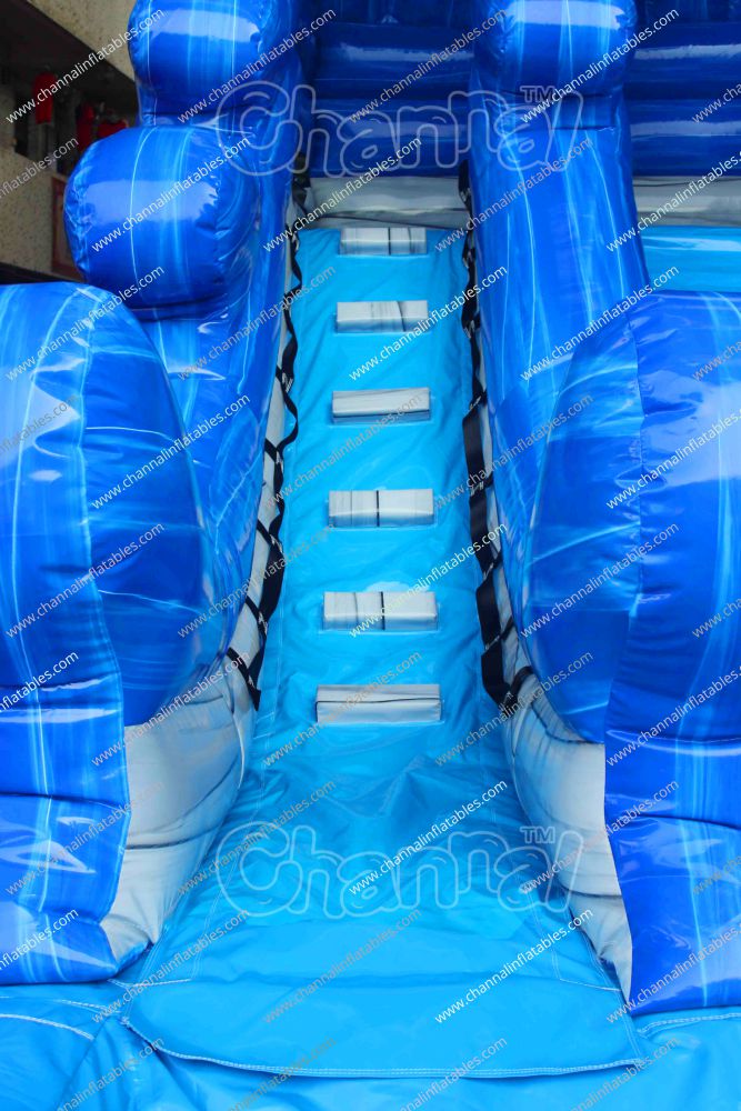 Blue Waves Water Slide - Channal Inflatables