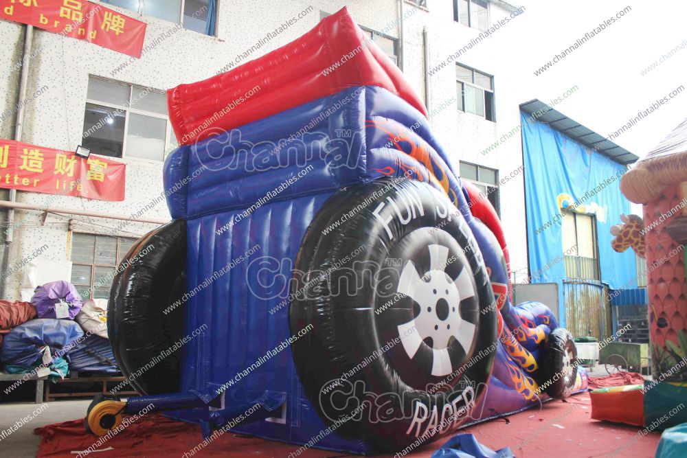 Speed Racing Inflatable Water Slide - Channal Inflatables
