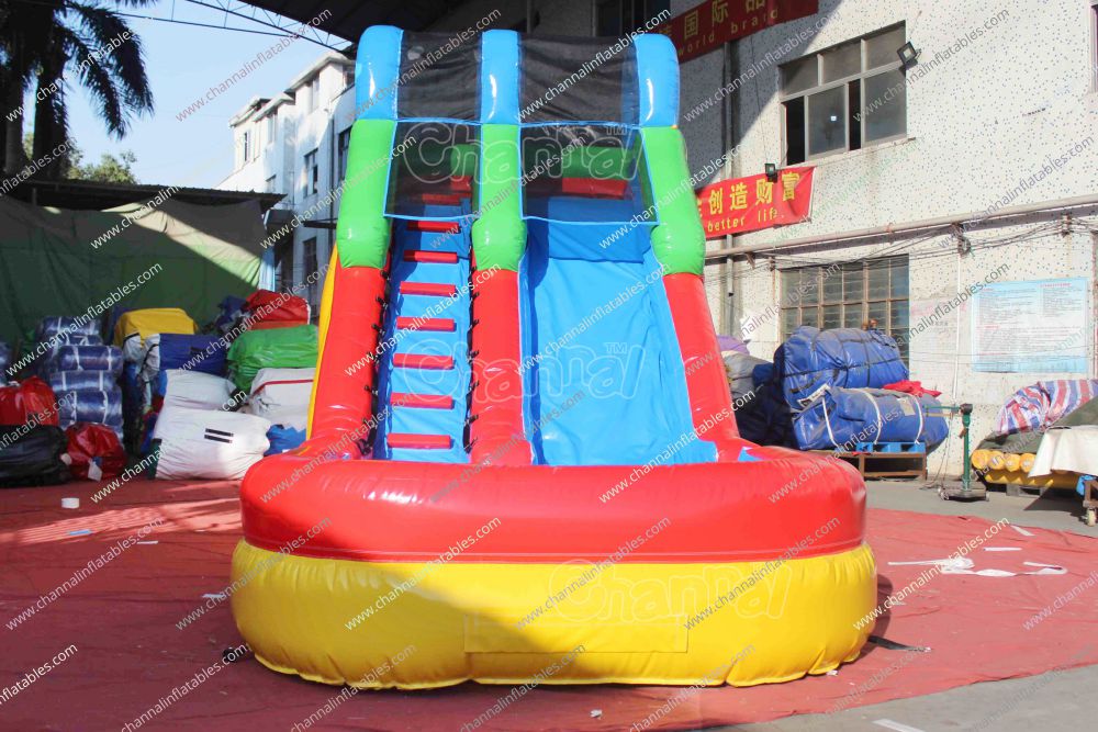 Four Colors Water Slide - Channal Inflatables