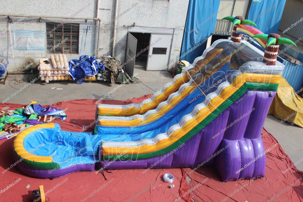 Jungle Water Slide with Slip Slide - Channal Inflatables