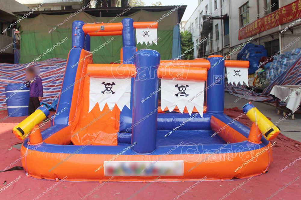 Pirate theme Backyard Water Slide - Channal Inflatables
