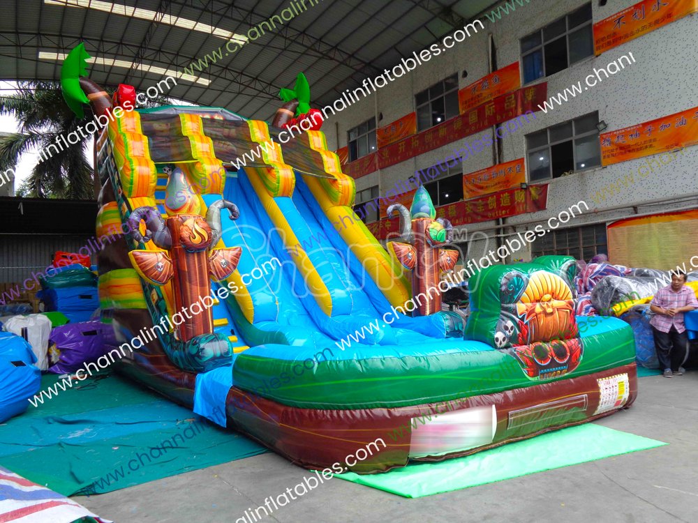Tiki Tribe Water Slide - Channal Inflatables