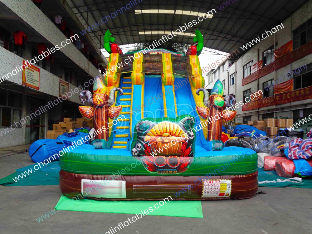 Tiki Tribe Water Slide - Channal Inflatables