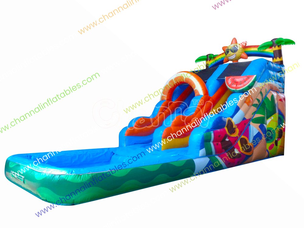 Beach Fruits Inflatable Water Slide - Channal Inflatables