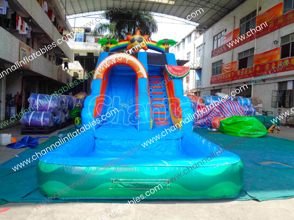 Beach Fruits Inflatable Water Slide - Channal Inflatables