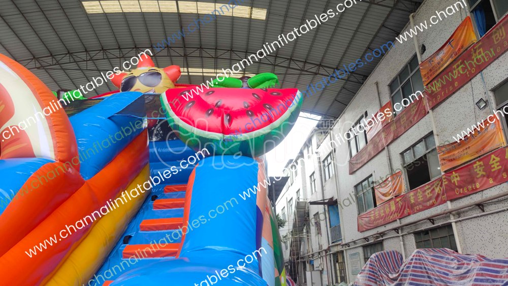 Beach Fruits Inflatable Water Slide - Channal Inflatables
