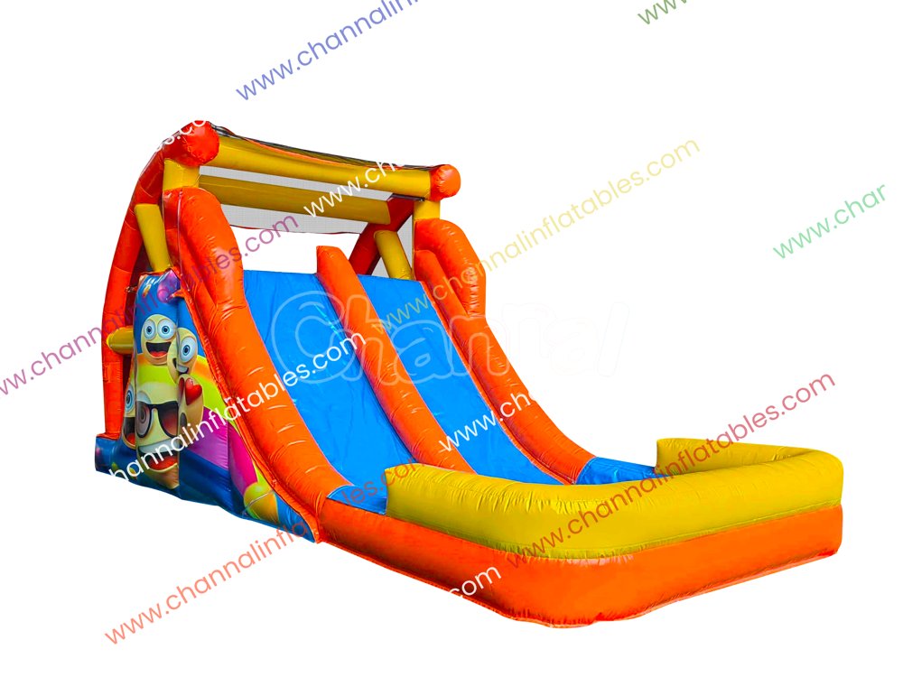 Smiley Small Water Slide - Channal Inflatables