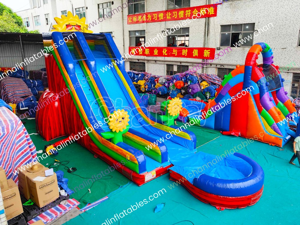 Sunflower Inflatable Water Slide - Channal Inflatables