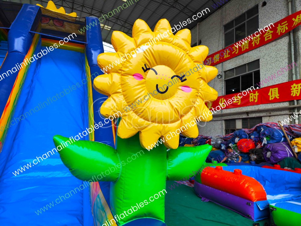 Sunflower Inflatable Water Slide - Channal Inflatables
