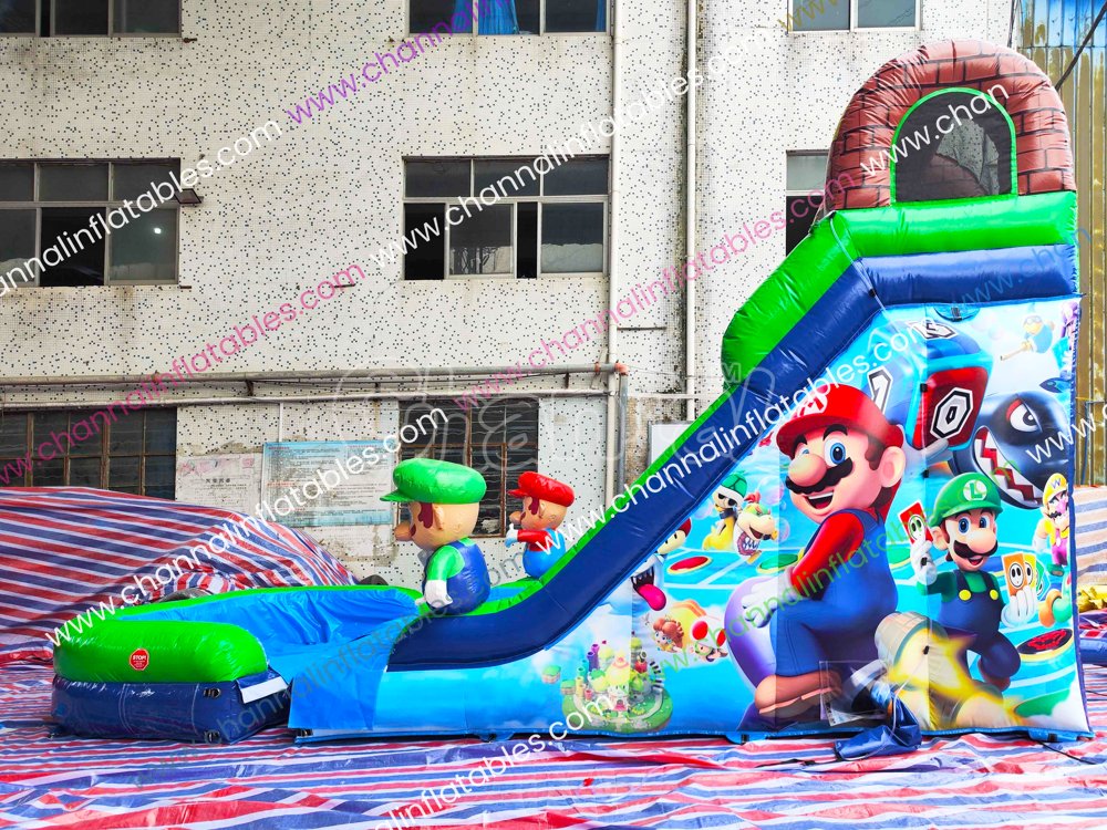 Super Mario Inflatable Water Slide - Channal Inflatables