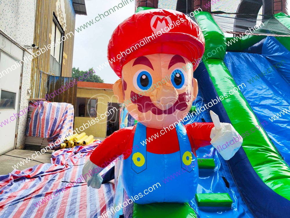 Super Mario Inflatable Water Slide - Channal Inflatables